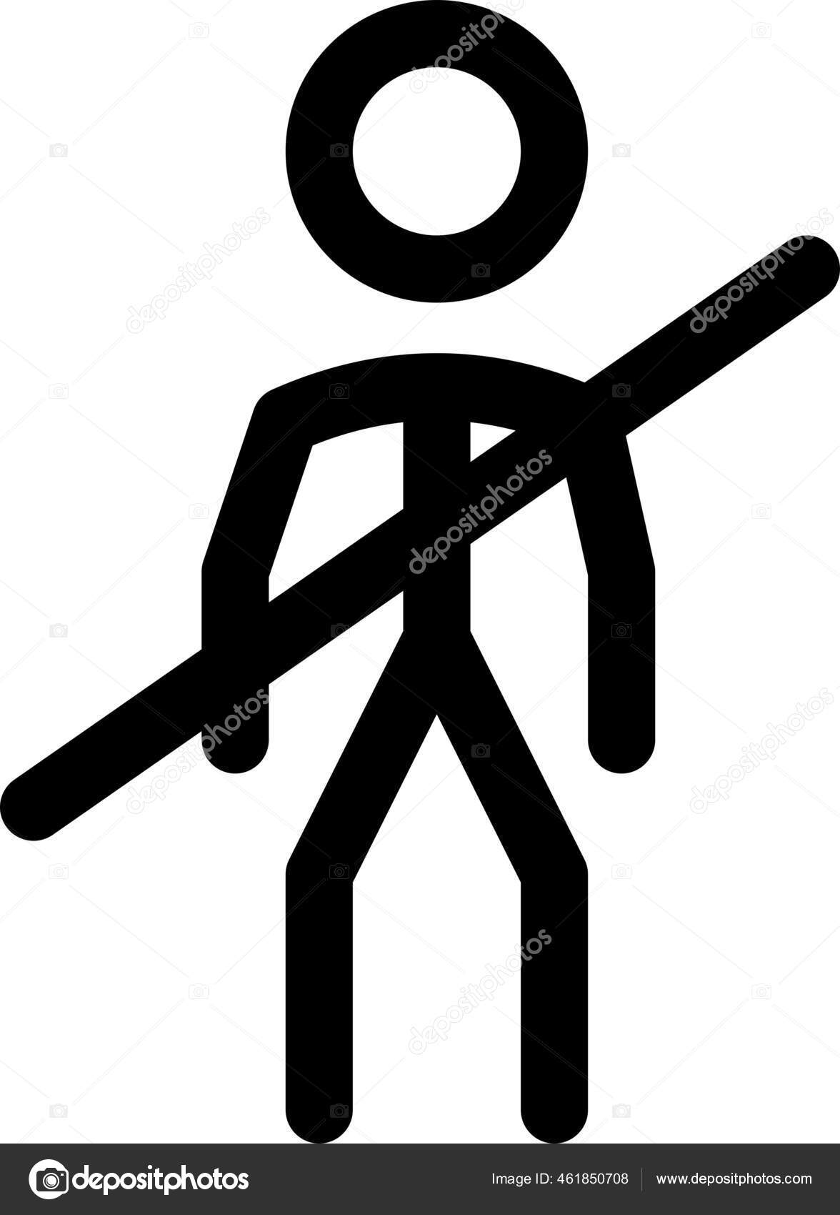 Blocked Human Person Icon Outline Style Stock Vector by ©iconfinder ...