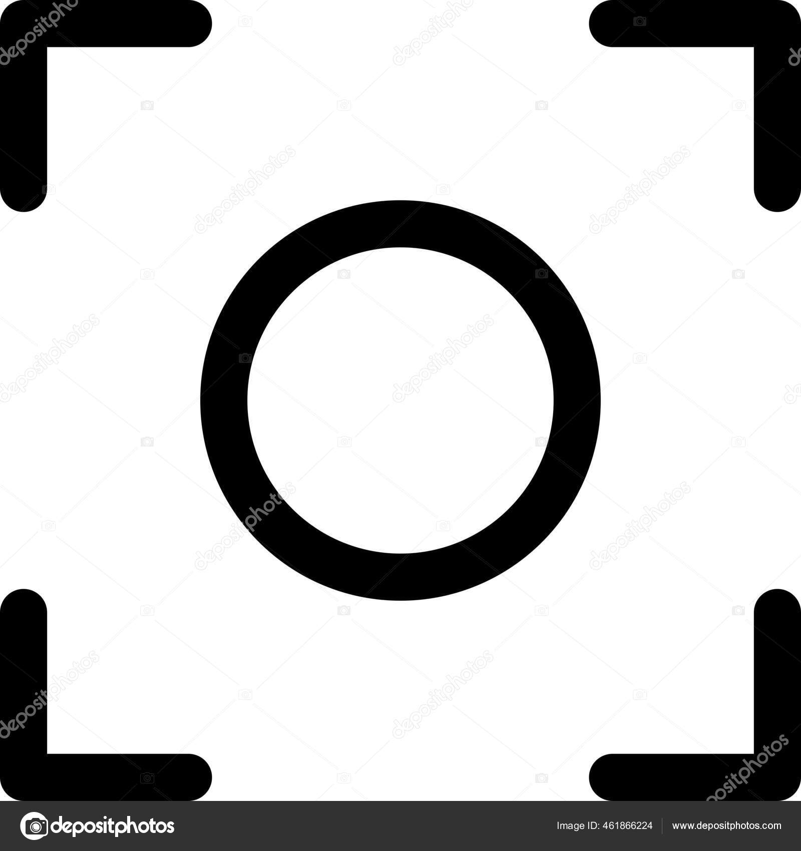 Circle Detection Item Icon Outline Style Stock Vector By ©iconfinder 461866224