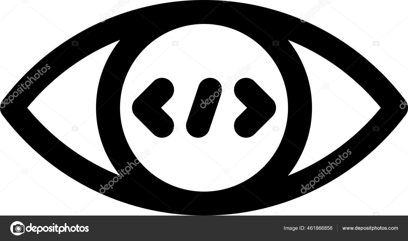 Code Eye Program Icon Stock Vector Image by ©iconfinder #461866858