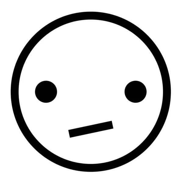 Meh Face Emoji Clipart