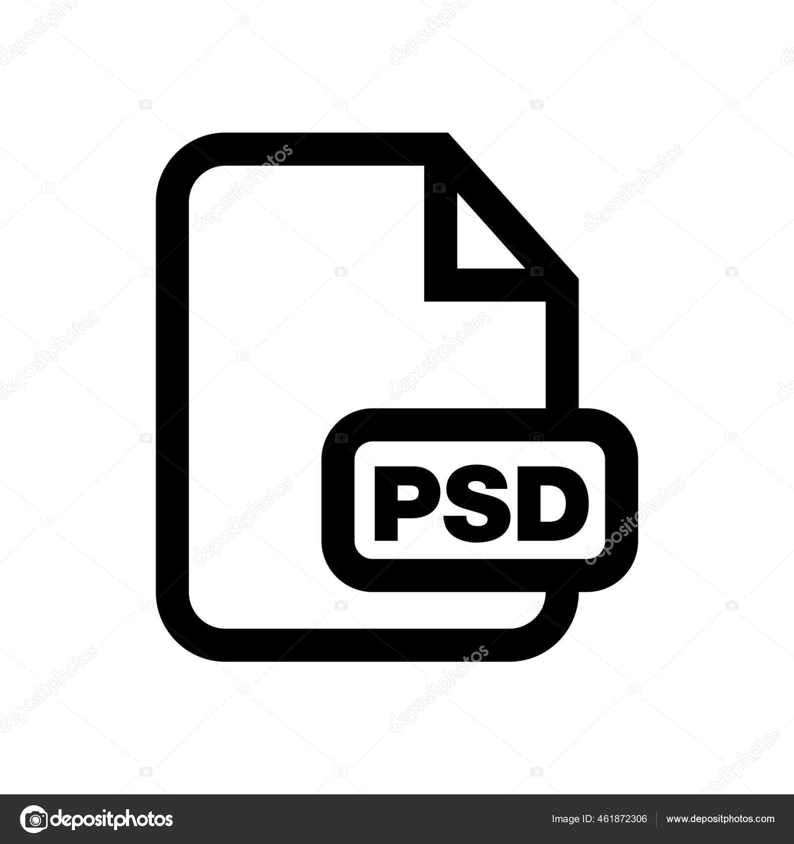 Berkas Ikon Psd Photoshop Dalam Gaya Outline — Stok Vektor © Iconfinder