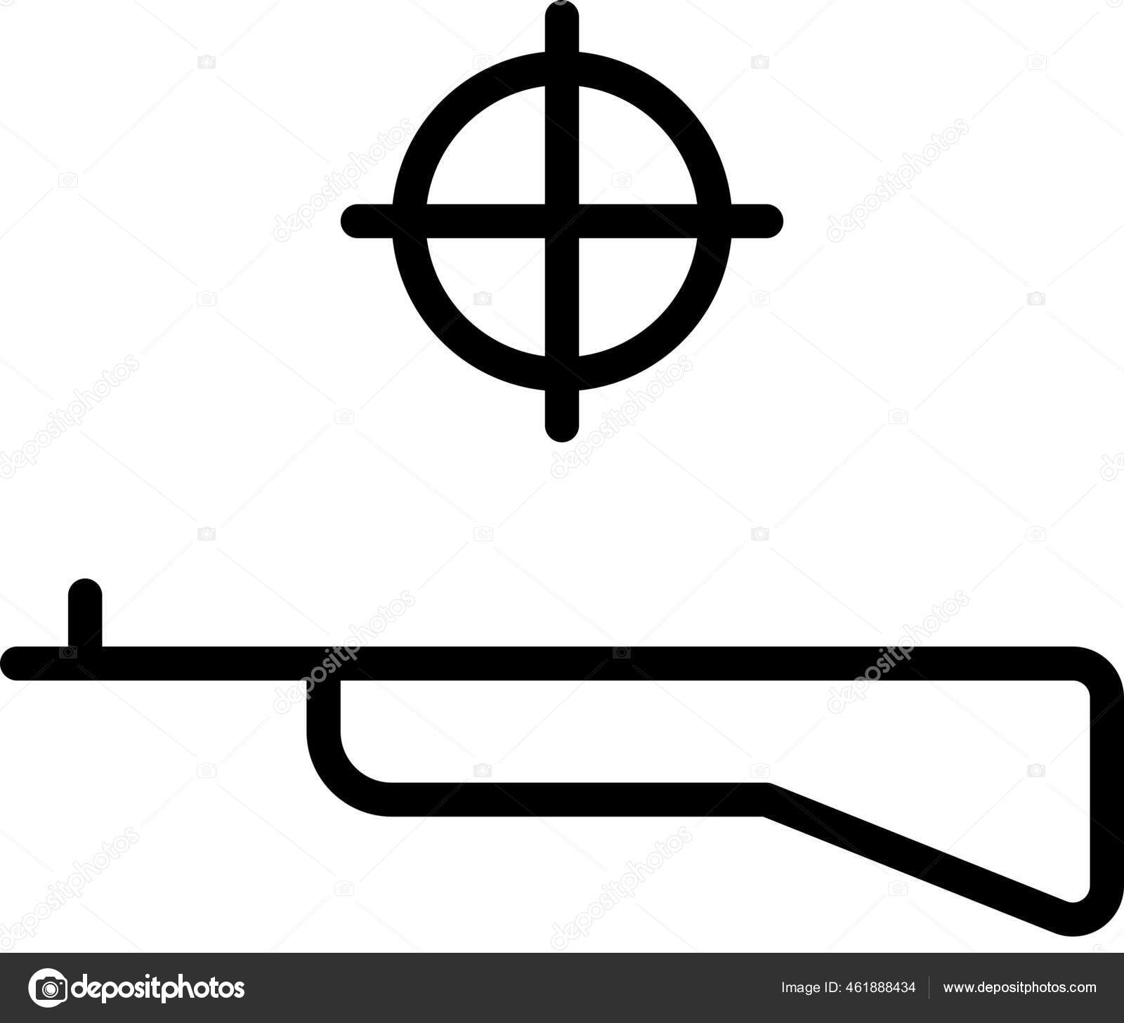 Rifle Tiro Icono Preciso Vector de stock #461888434 de ©iconfinder