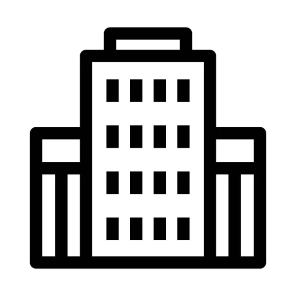 Building Hotel Office Icon Solid Style Stock Vector by ©iconfinder ...