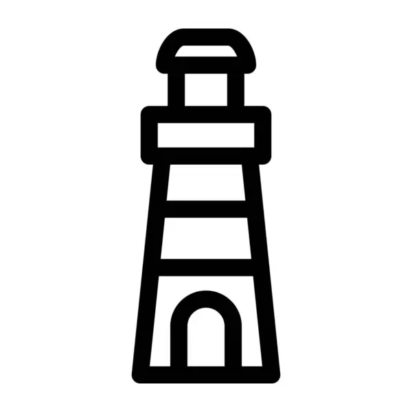 Beacon Building Light Tower Icon Outline Style Stock Vector by ...