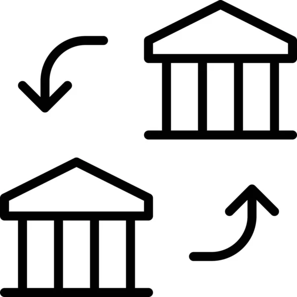 Bank Finance Government Icon Solid Style Stock Vector Image by ...