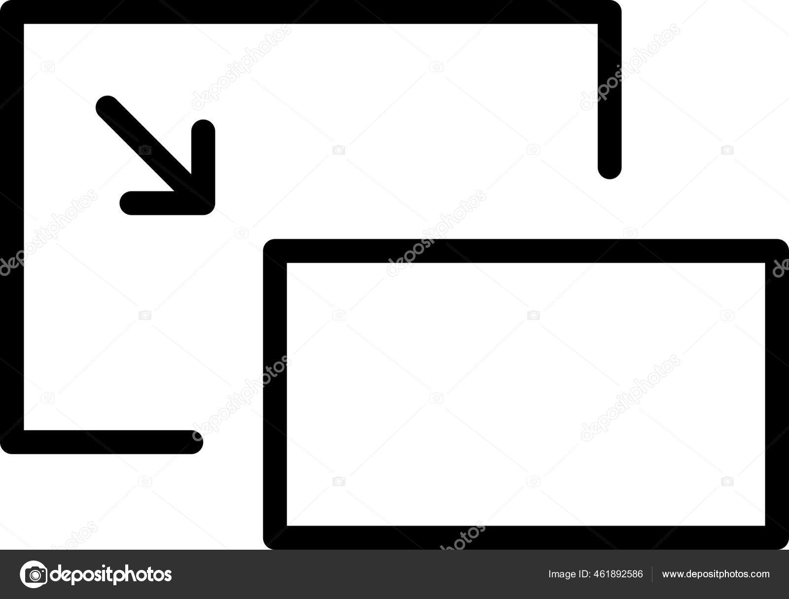 Picture Resize Screen Icon Stock Vector by ©iconfinder 461892586