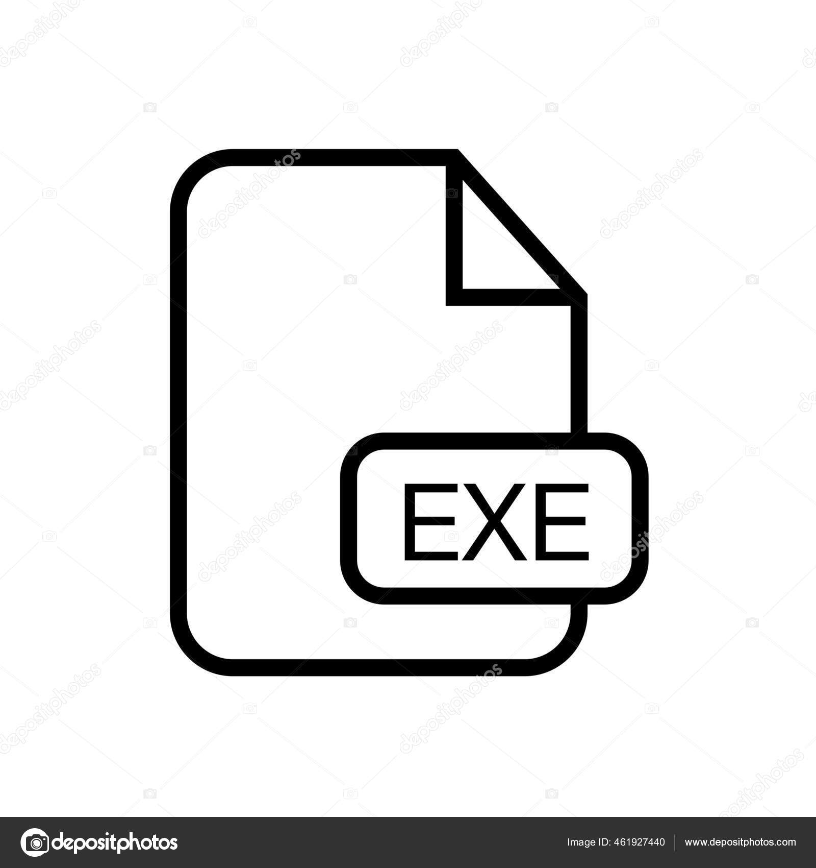 Exe Exe File Exe Icon Icon Outline Style Stock Vector by ©iconfinder ... Exe Exe File Exe Icon Icon Outline Style Stock Vector by ©iconfinder ...