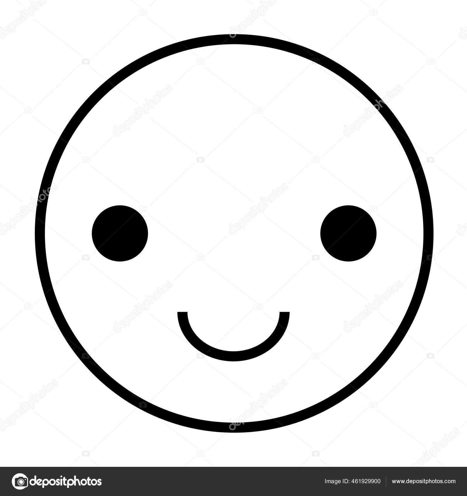 Cheerful Emoticon Feel Good Icon Outline Style Stock Vector by ...