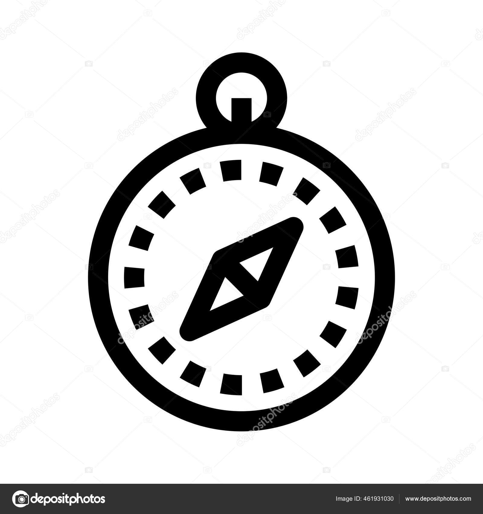 Compass Direction Location Icon Outline Style Stock Vector by ...