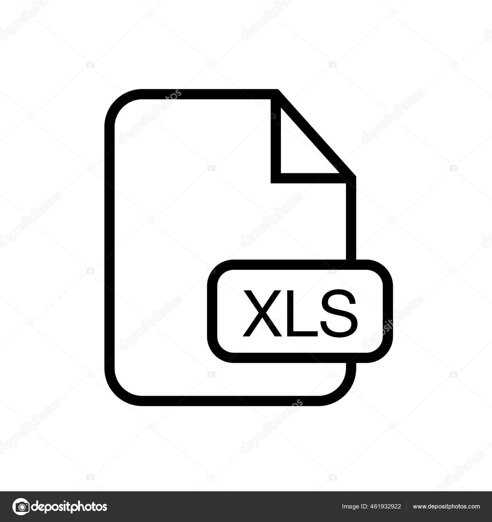 Excel File File File Xls Icon Outline Style Stock Vector by ©iconfinder ...