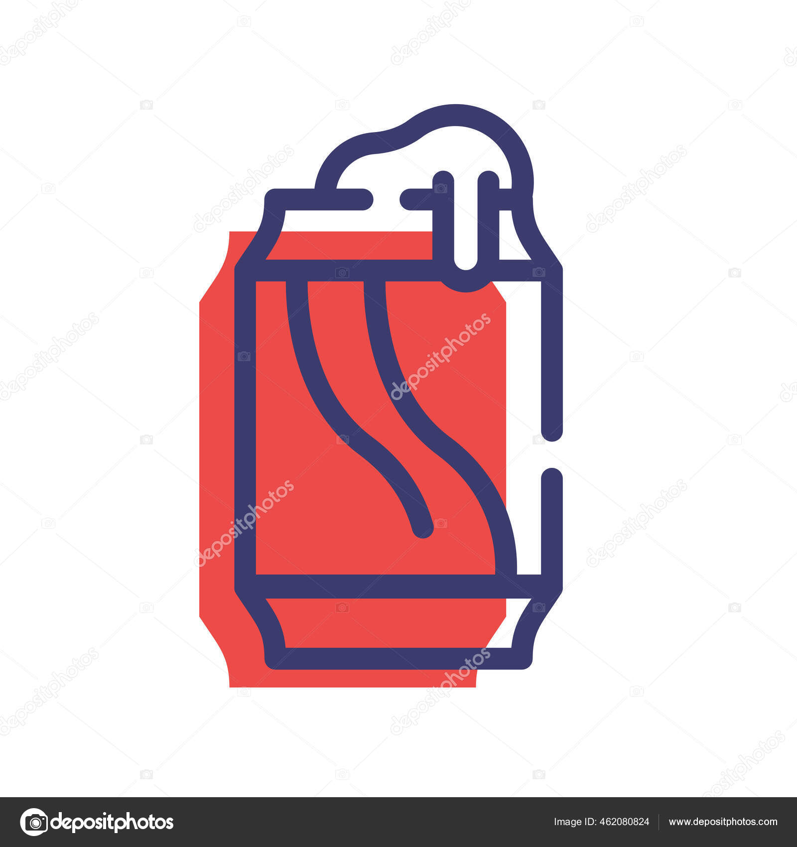 Beverage Coca Cola Coke Icon Filled Outline Style Stock Vector Image by ...