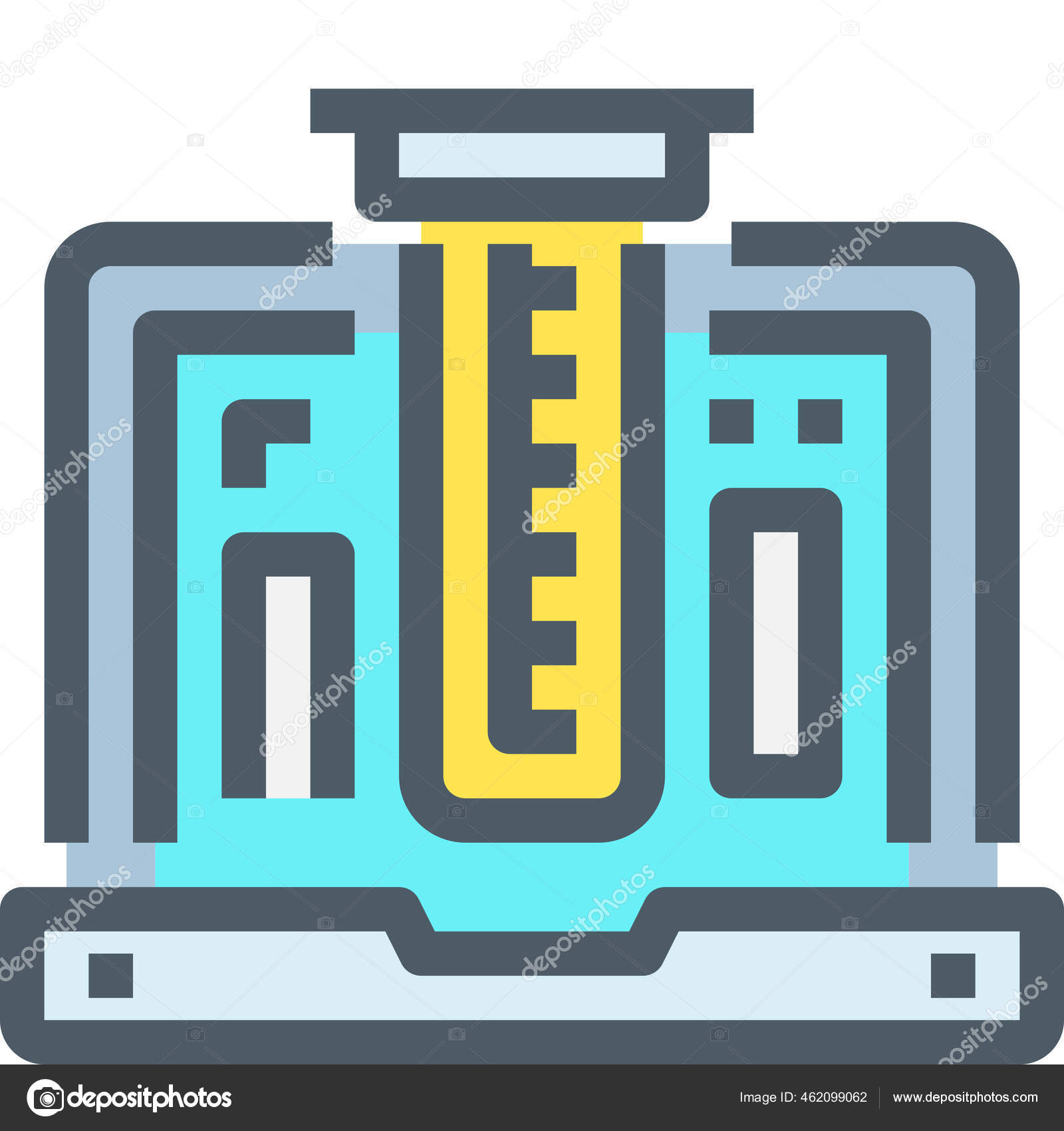 Chemistry Education Laboratory Icon Filled Outline Style Stock Vector ...