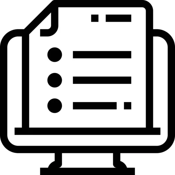 Checklist File Folder Icon Outline Style Stock Vector by ©iconfinder ...