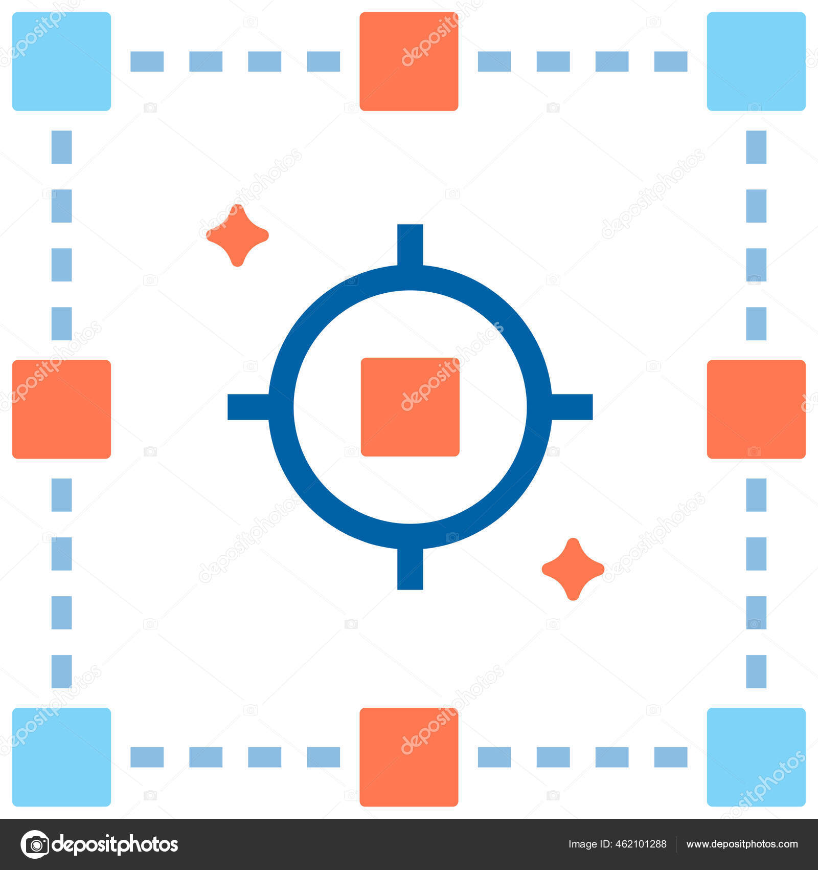 Accuracy Big Data Data Icon Flat Style Stock Vector Image by ...