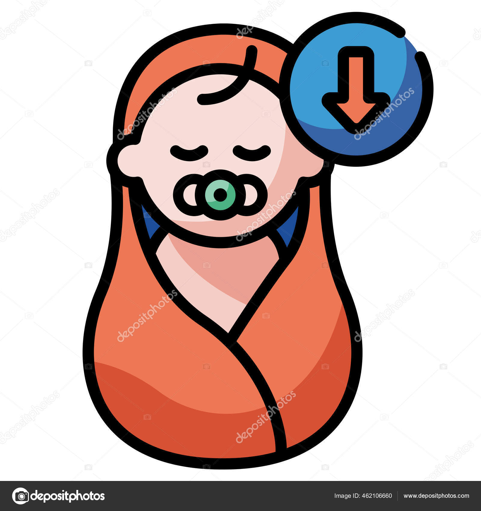 Bajo Índice Natalidad Bebé Icono Vector de stock #462106660 de ©iconfinder