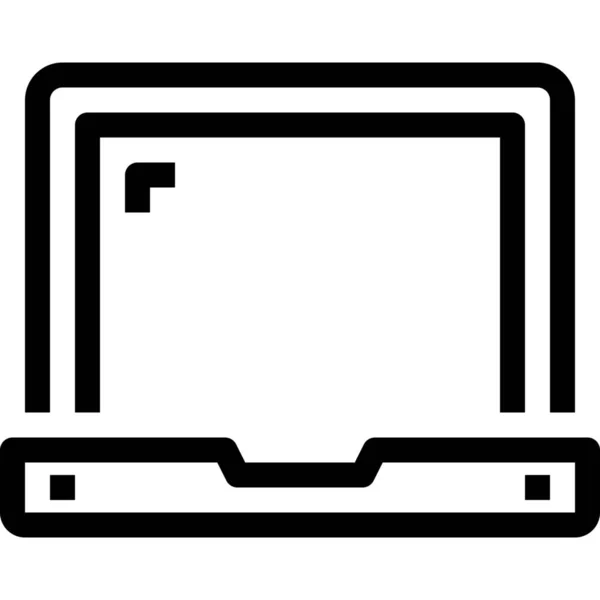 Apple Computer Desktop Icon Solid Style Stock Vector Image by ...