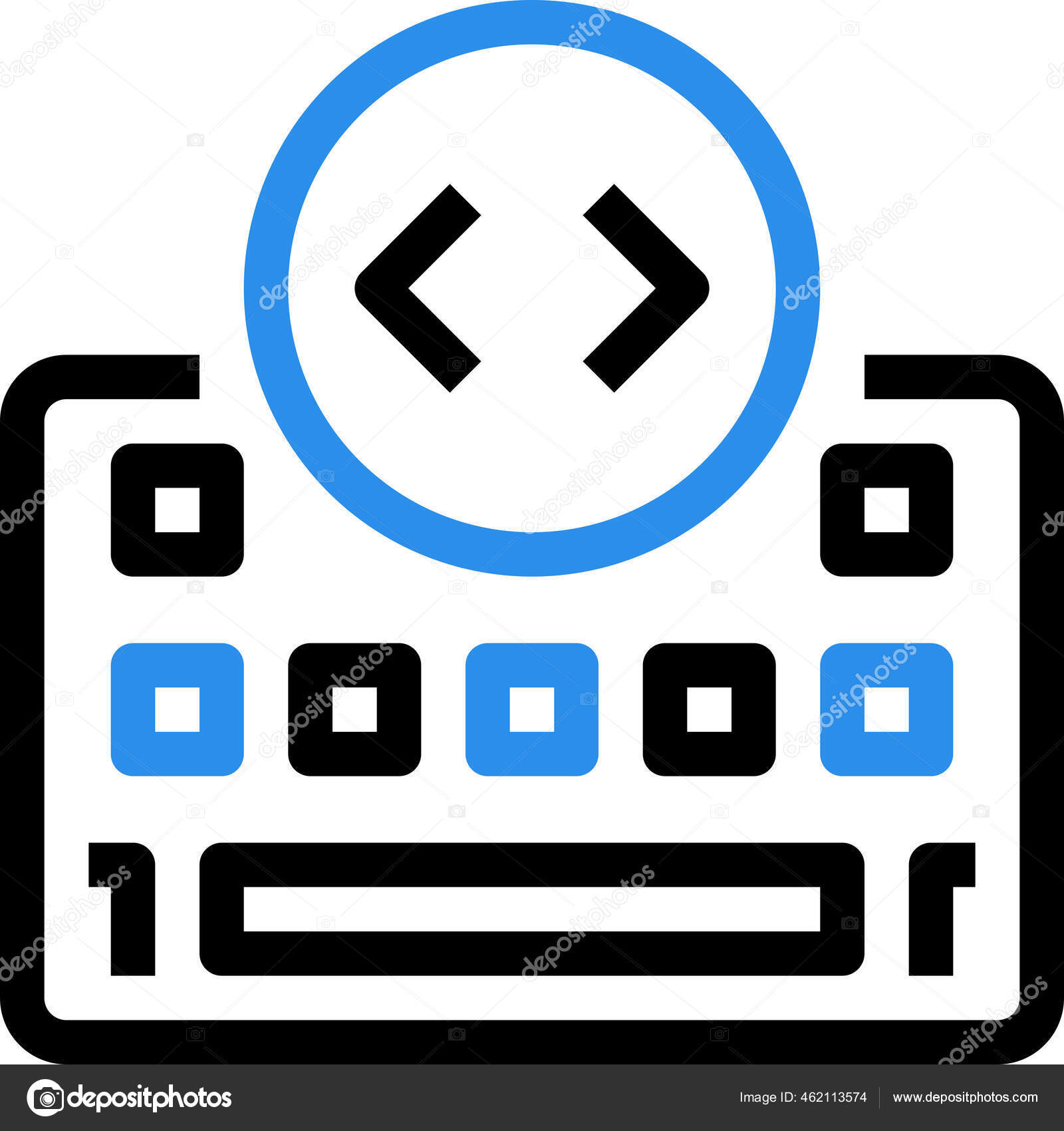 Code Coding Developer Icon Outline Style Stock Vector Image By ©iconfinder 462113574