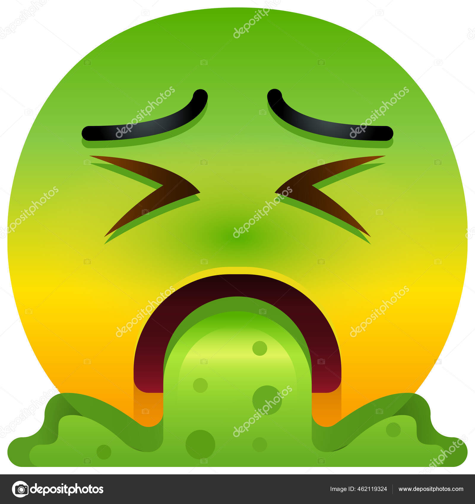 Puke Emoticon Gif