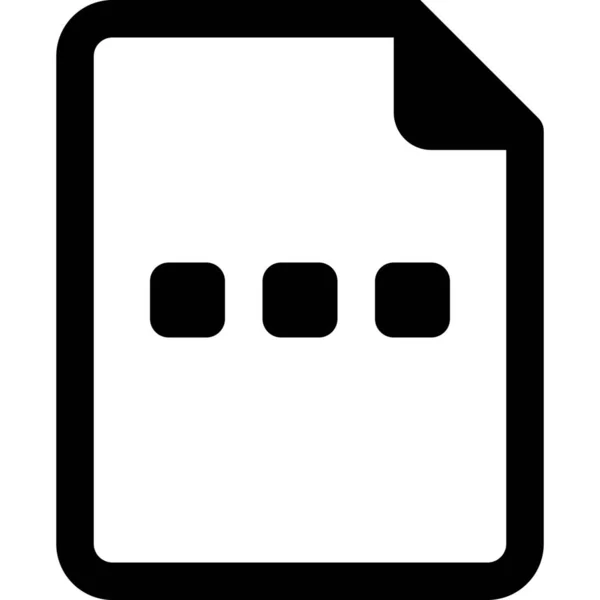 Document Documentation Documentfile Icon Outline Style Stock Vector ...