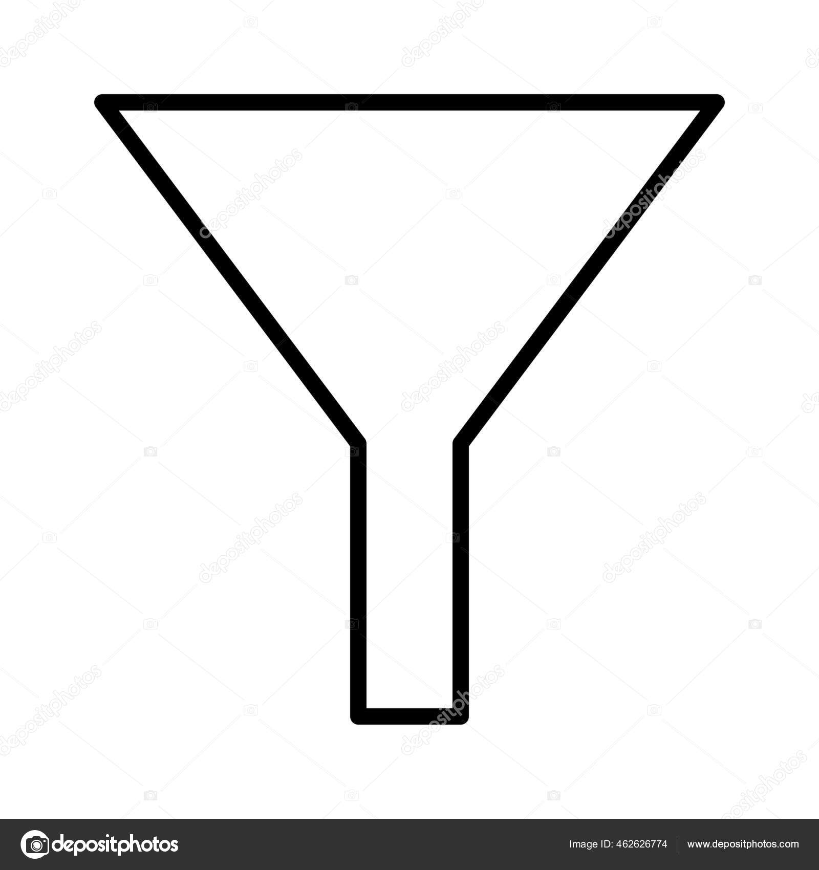 Conversion Filter Funnel Icon Outline Style Stock Vector by ©iconfinder ...
