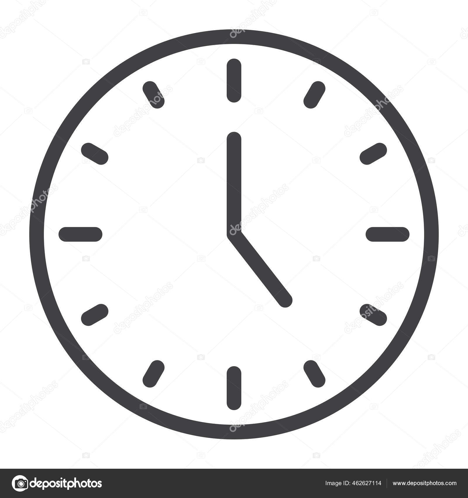 Circle Circular Clock Icon Stock Vector by ©iconfinder 462627114
