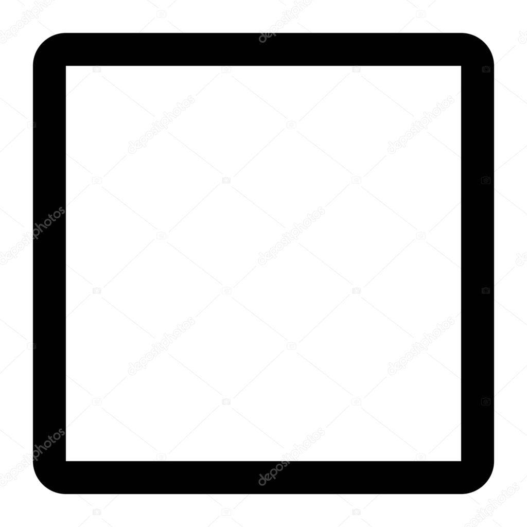 casilla de verificación icono vacío en el estilo de esquema 2022