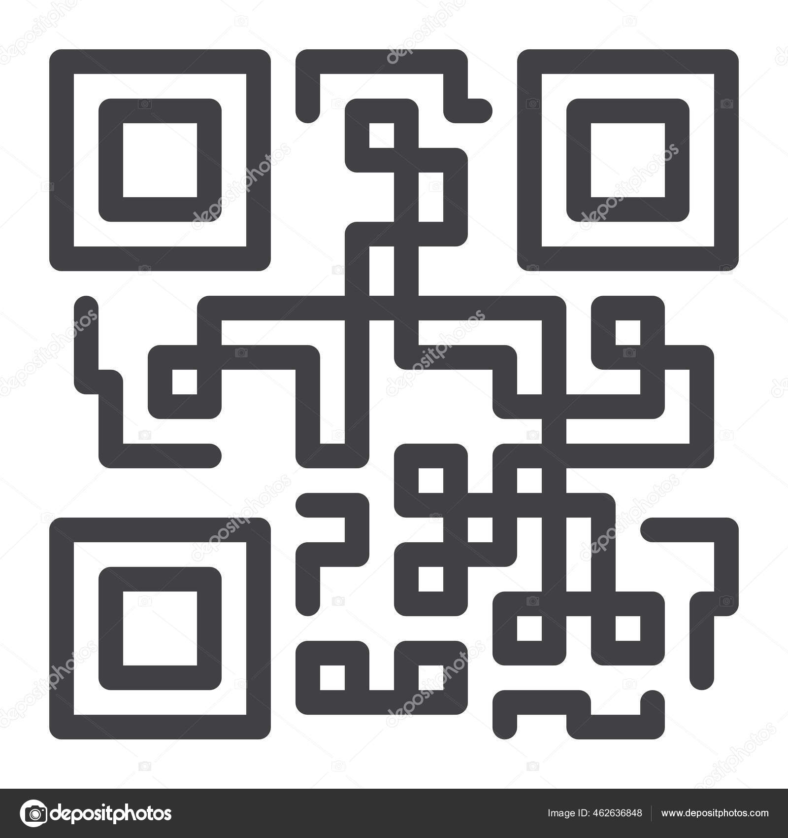 Code Identification Icon Shopping Commerce Category Stock Vector Image ...