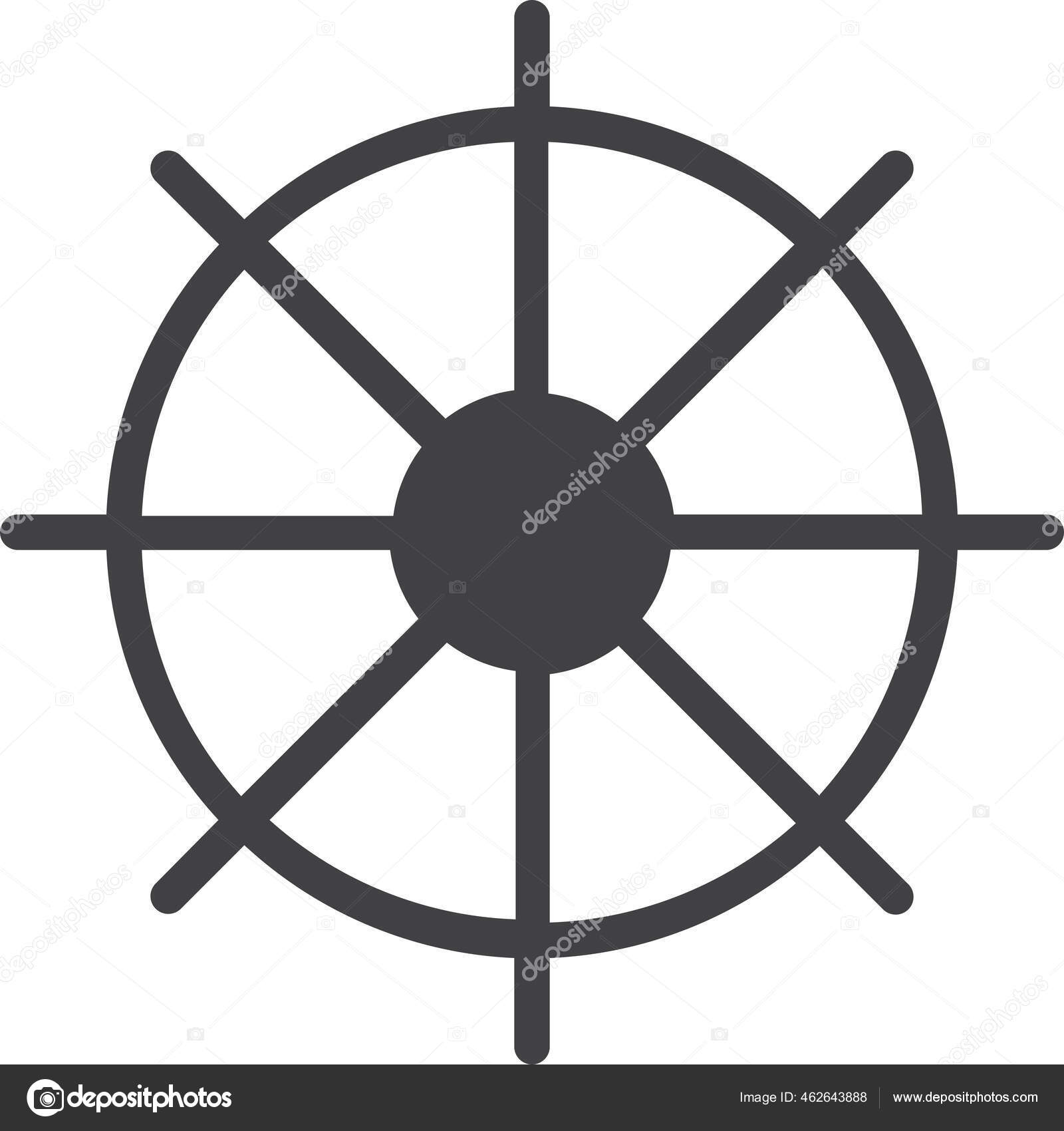 Boat Control Ships Icon Solid Style Stock Vector by ©iconfinder 462643888