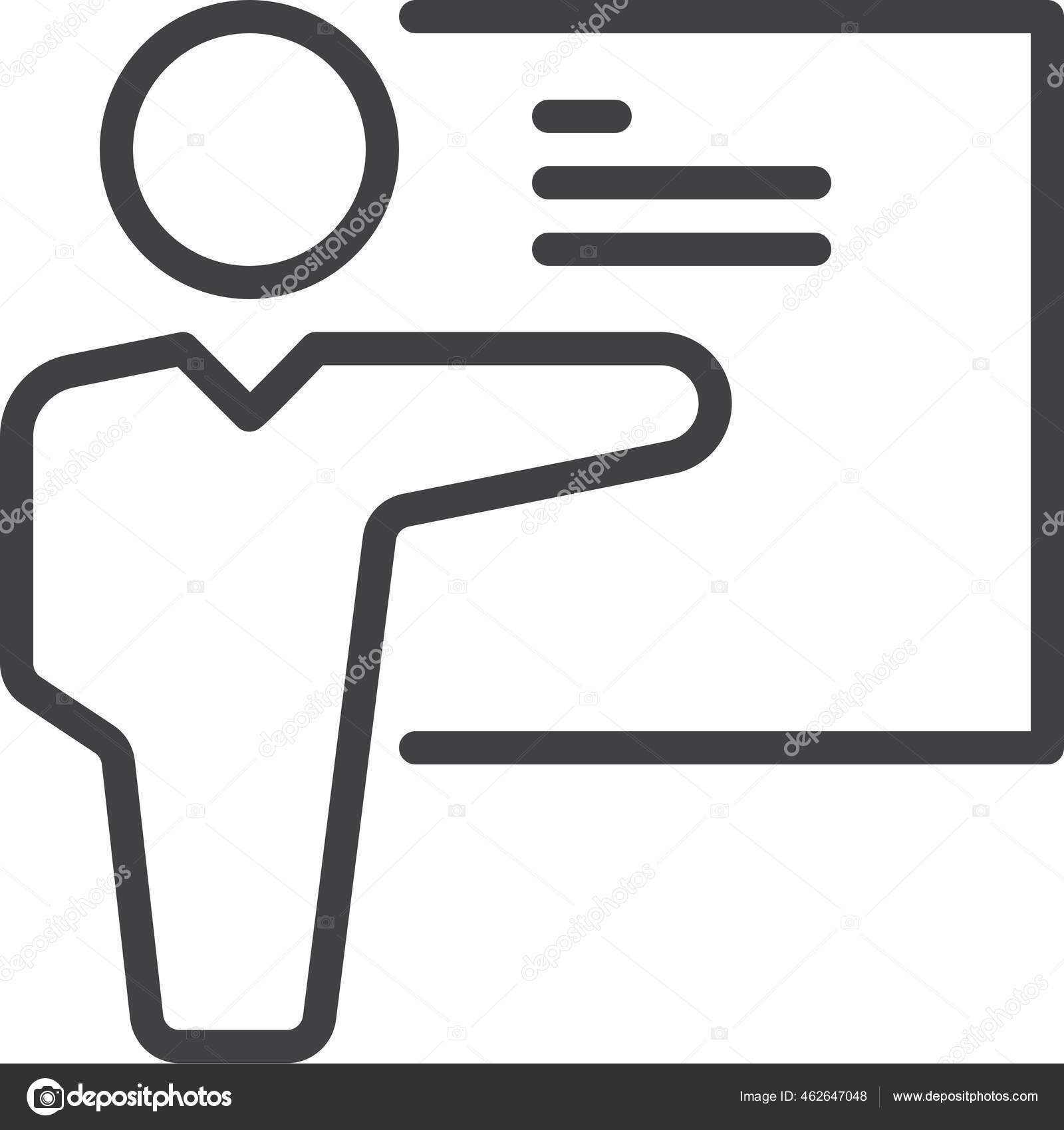 Instructor Presentation Presenter Icon Stock Vector by ©iconfinder ...