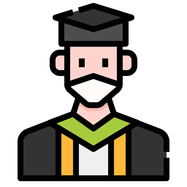 Graduate Man User Icon Stock Vector by ©iconfinder 462673334