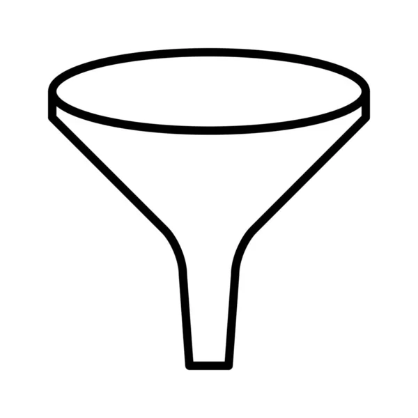Conversion Filter Funnel Icon Solid Style Stock Vector Image by ...