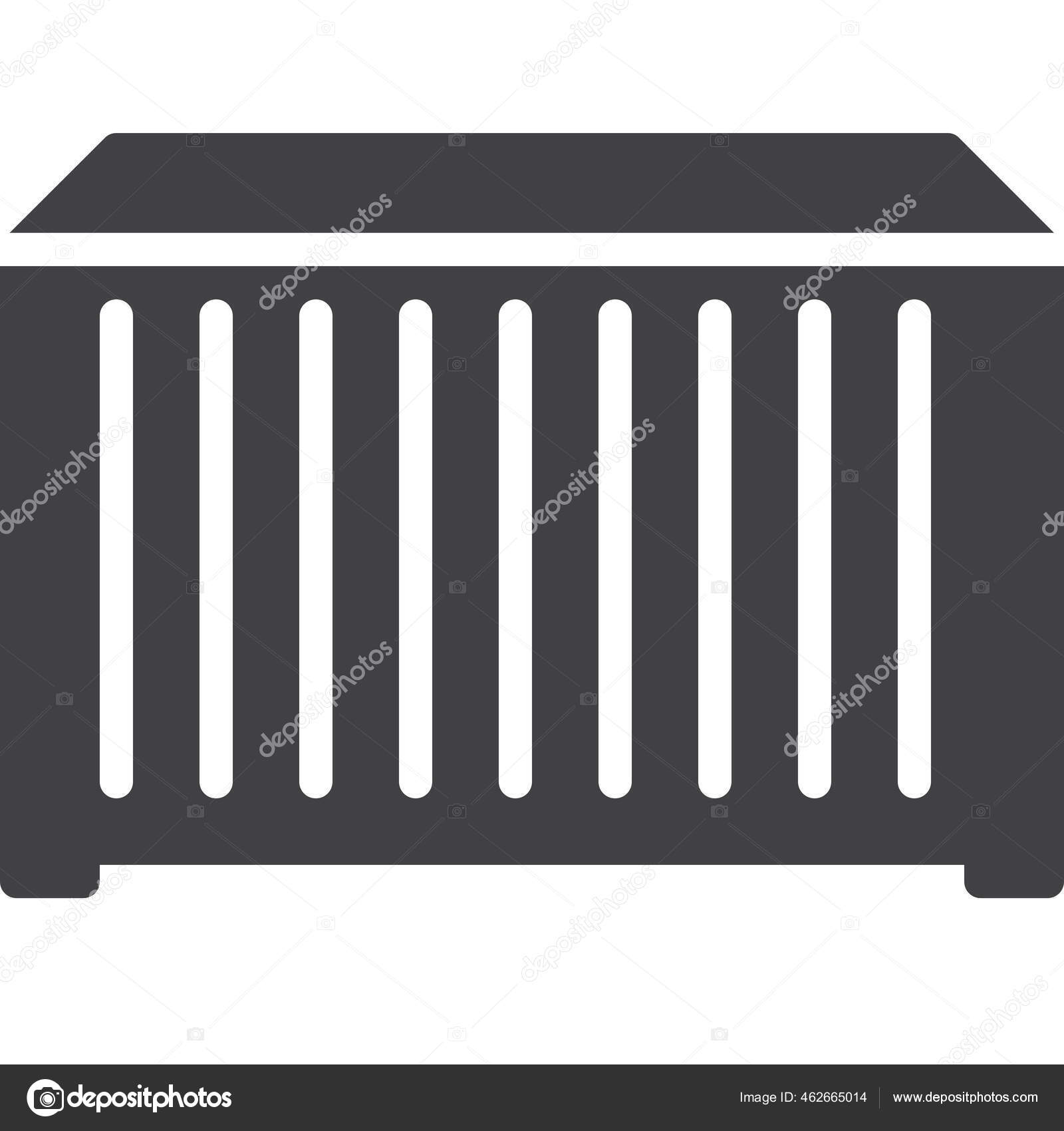 Cargo Container Freight Icon ©iconfinder 462665014'e ait Stok Vektör