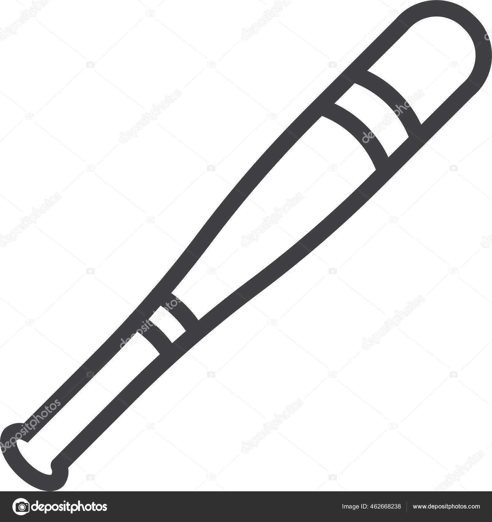 Baseball Bat Outline
