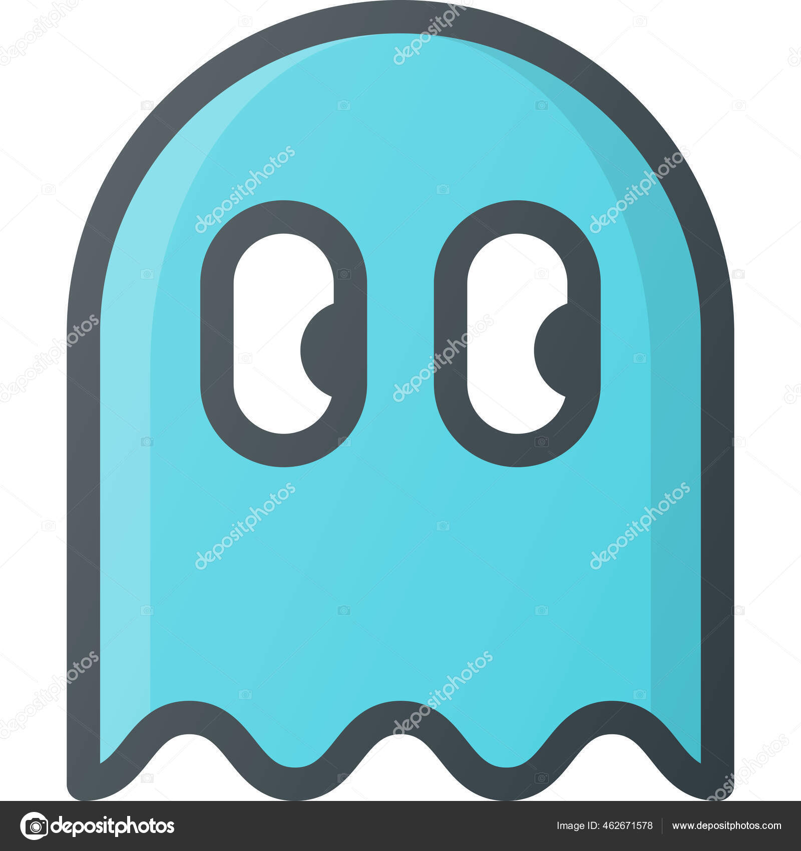 Game Ghost Pacman Icon Filled Outline Style Stock Vector Image by ...