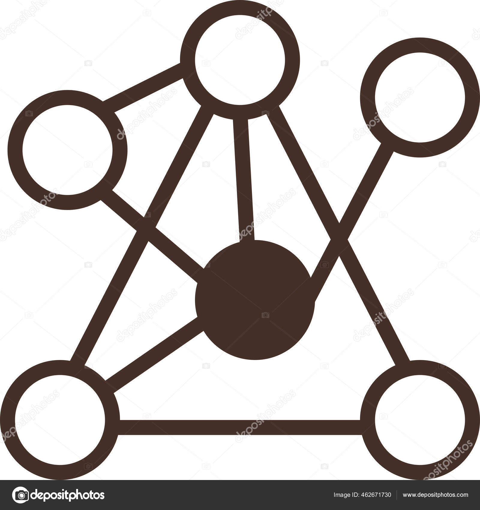 Chart Connection Graph Icon Outline Style Stock Vector by ©iconfinder ...