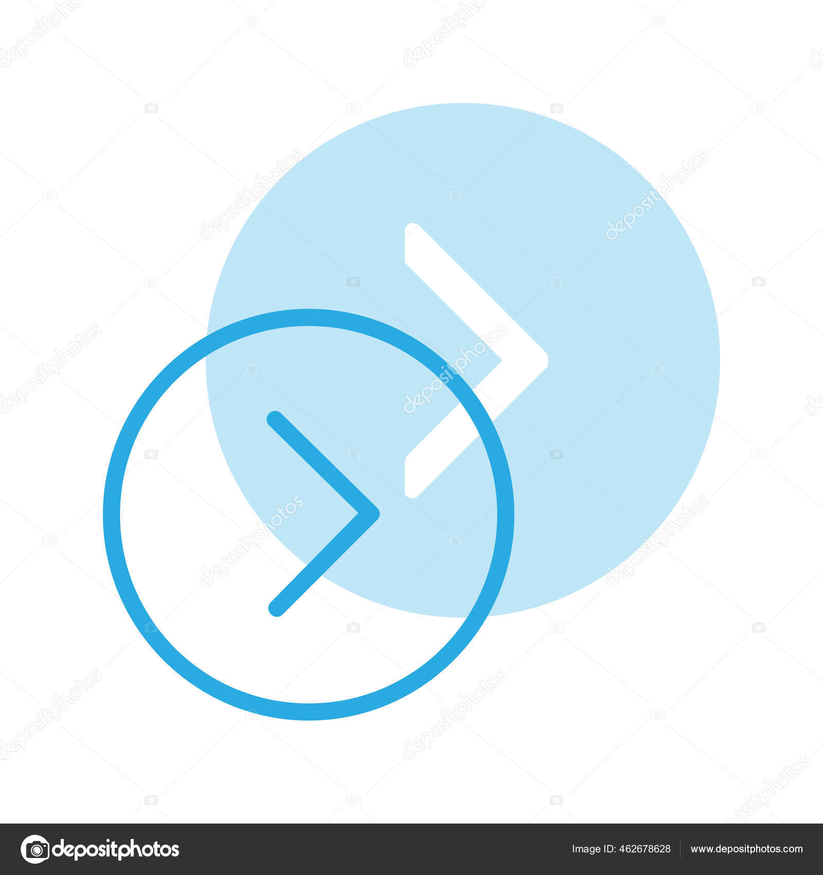Arrow Direction Move Icon Outline Style Stock Vector Image by ...