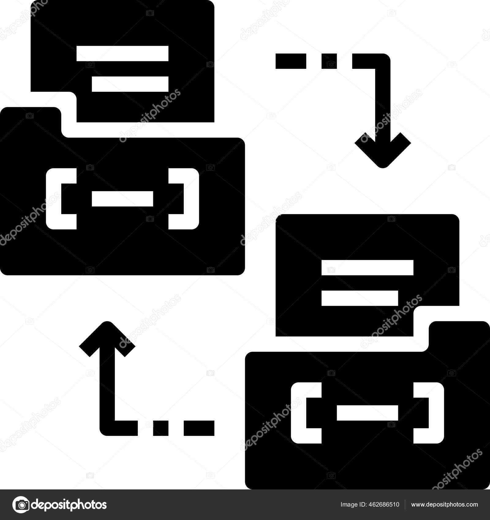 Data Document File Icon Solid Style Stock Vector by ©iconfinder 462686510