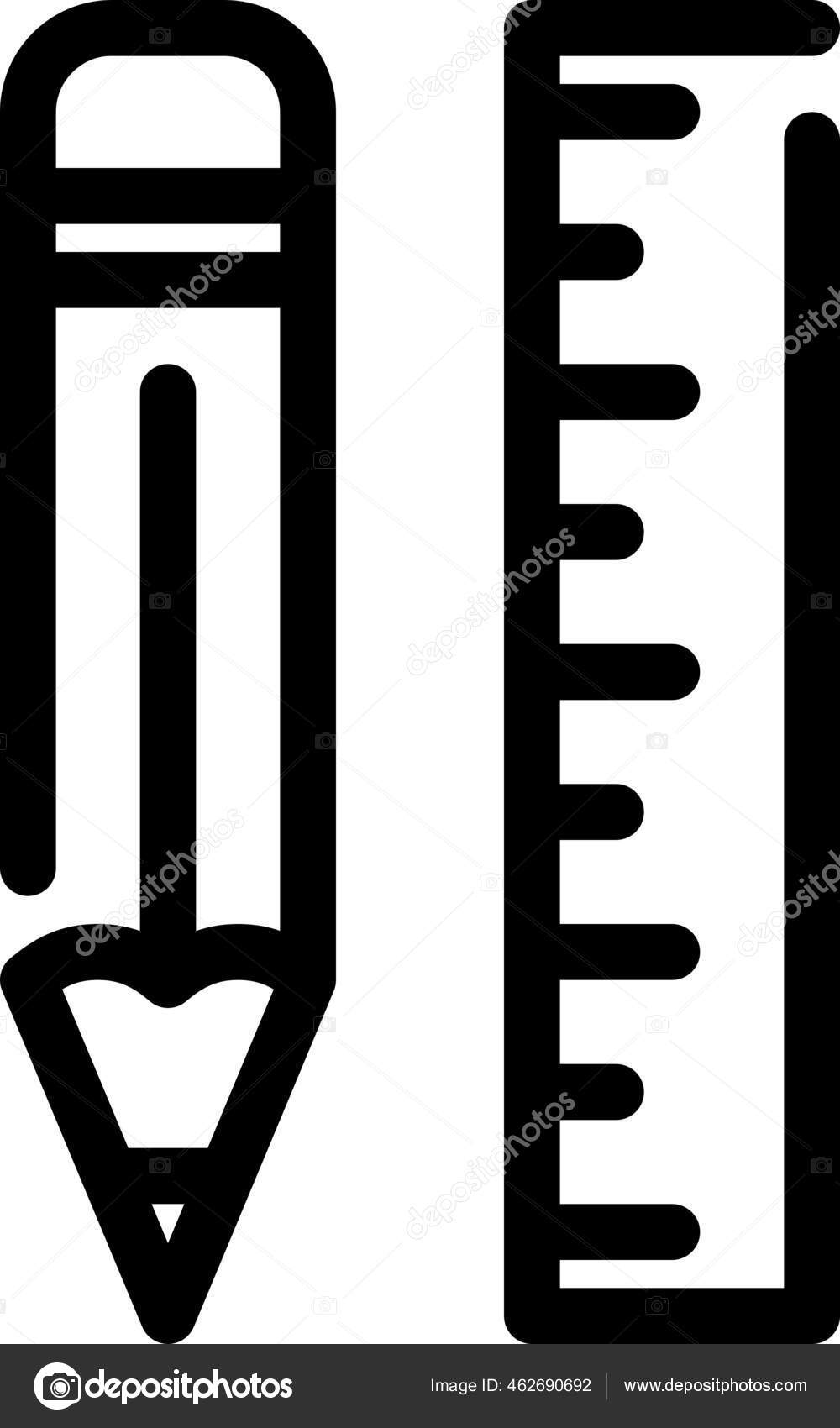 Draw Line Pencil Icon Outline Style Stock Vector Image by ©iconfinder ...