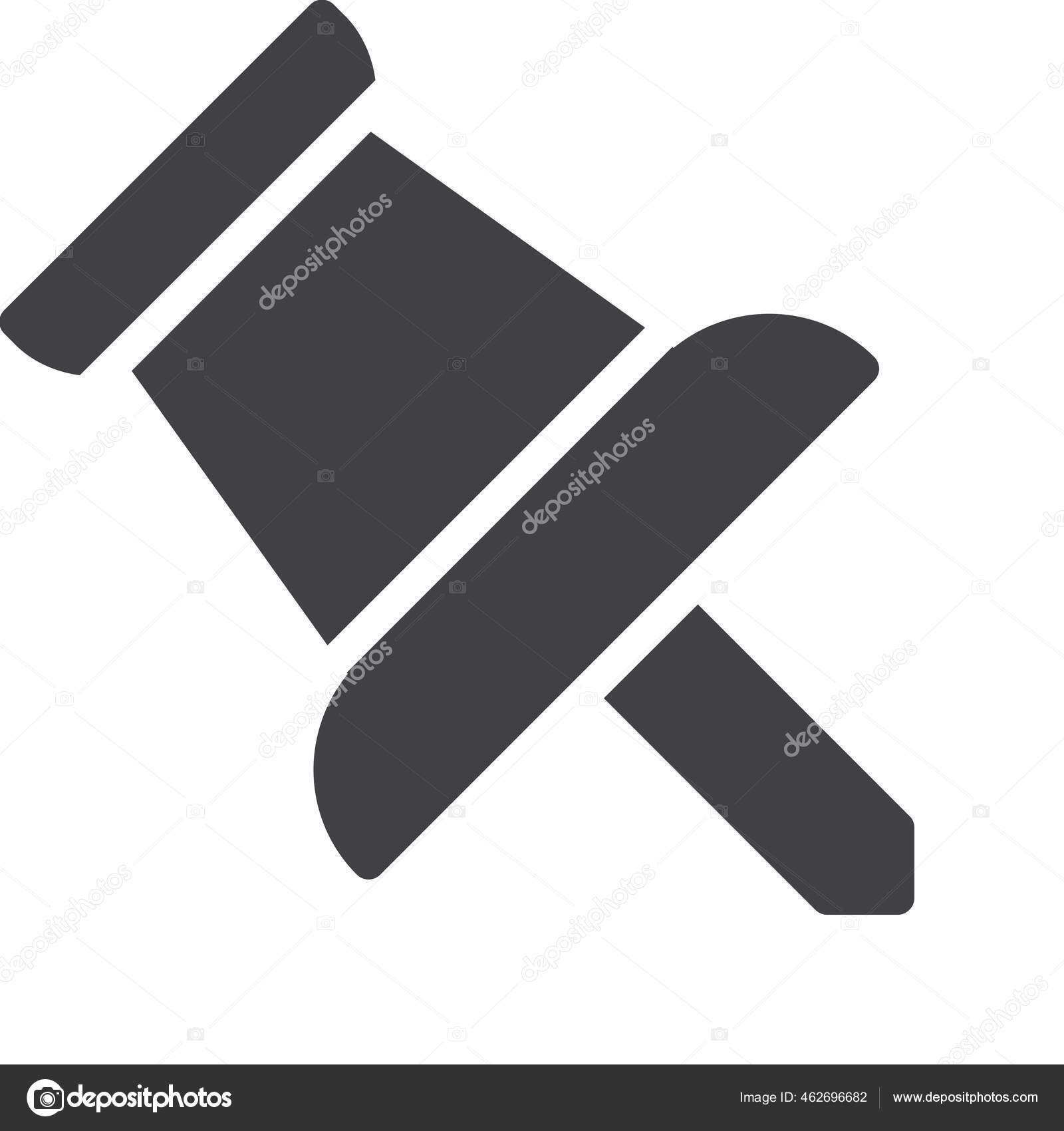 Attach Pin Pushpin Icon Stock Vector by ©iconfinder 462696682