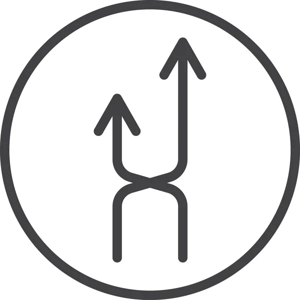 Arrow Arrows Direction Icon Filled Outline Style Stock Vector by ...