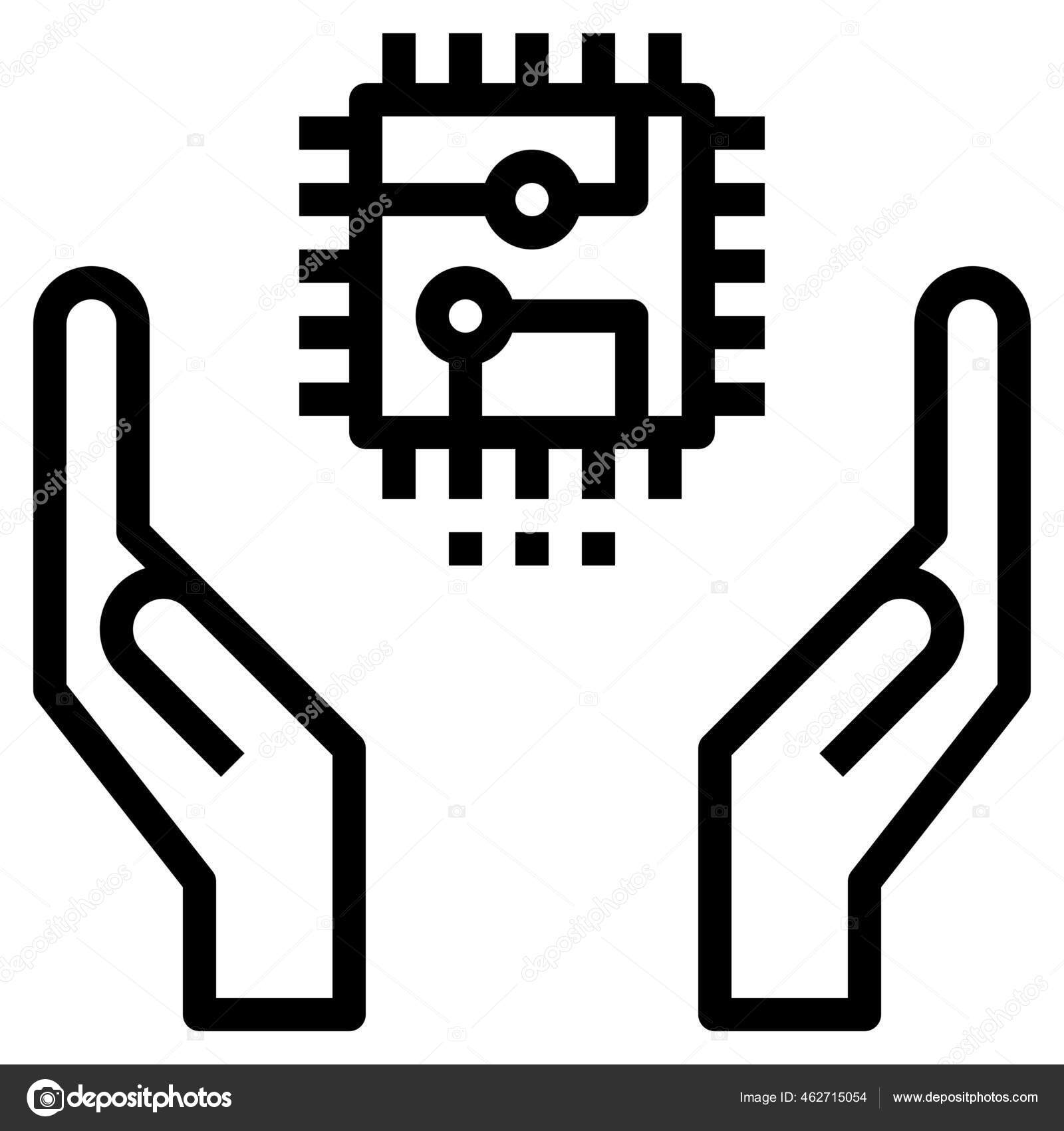 Icono Futuro Artificial Estilo Esquema Vector de stock por ©iconfinder ...