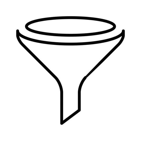 Conversion Filter Funnel Icon Solid Style Stock Vector Image by ...