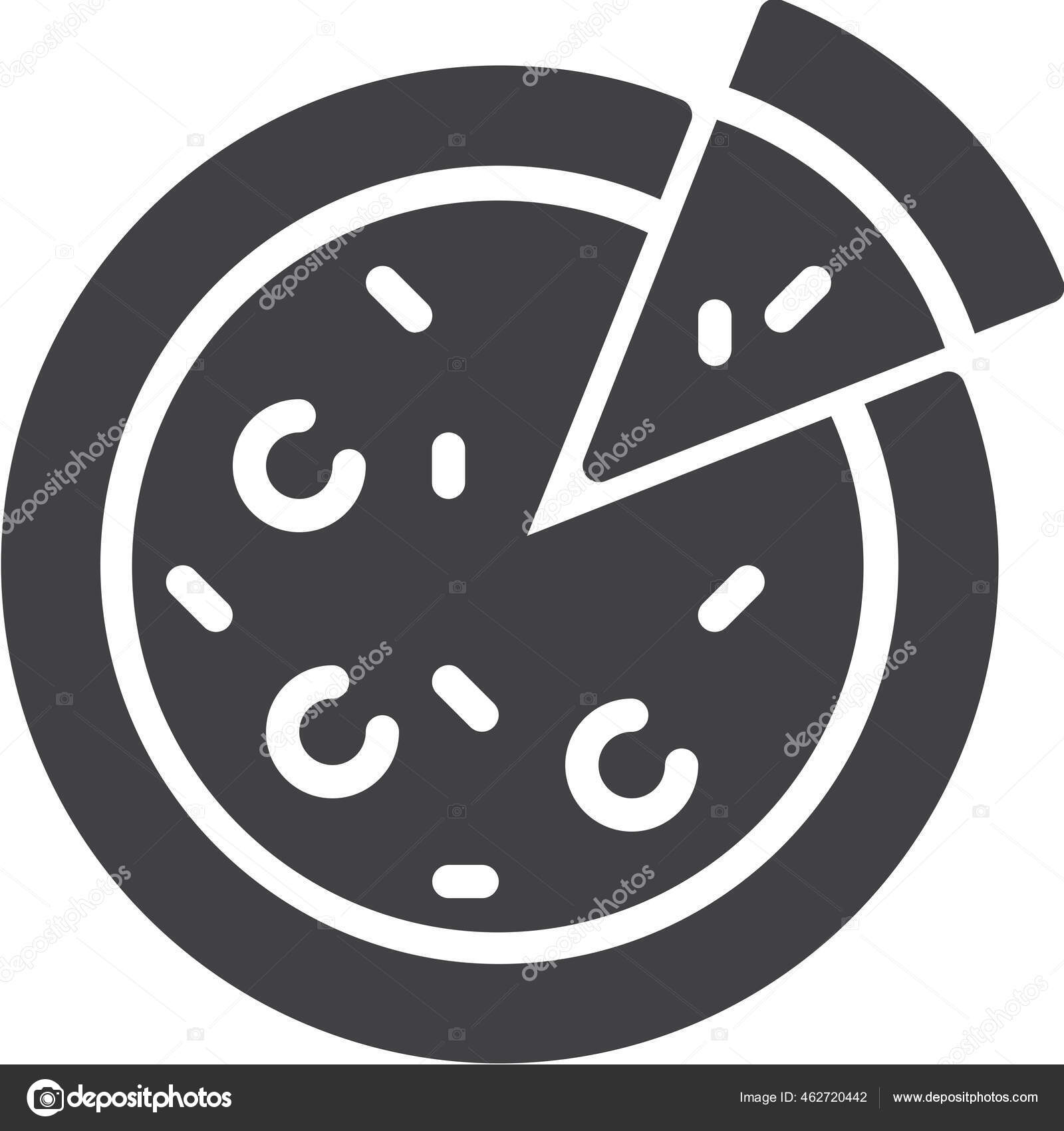 Fast Food Pizza Icon Solid Style Stock Vector Image by ©iconfinder ...