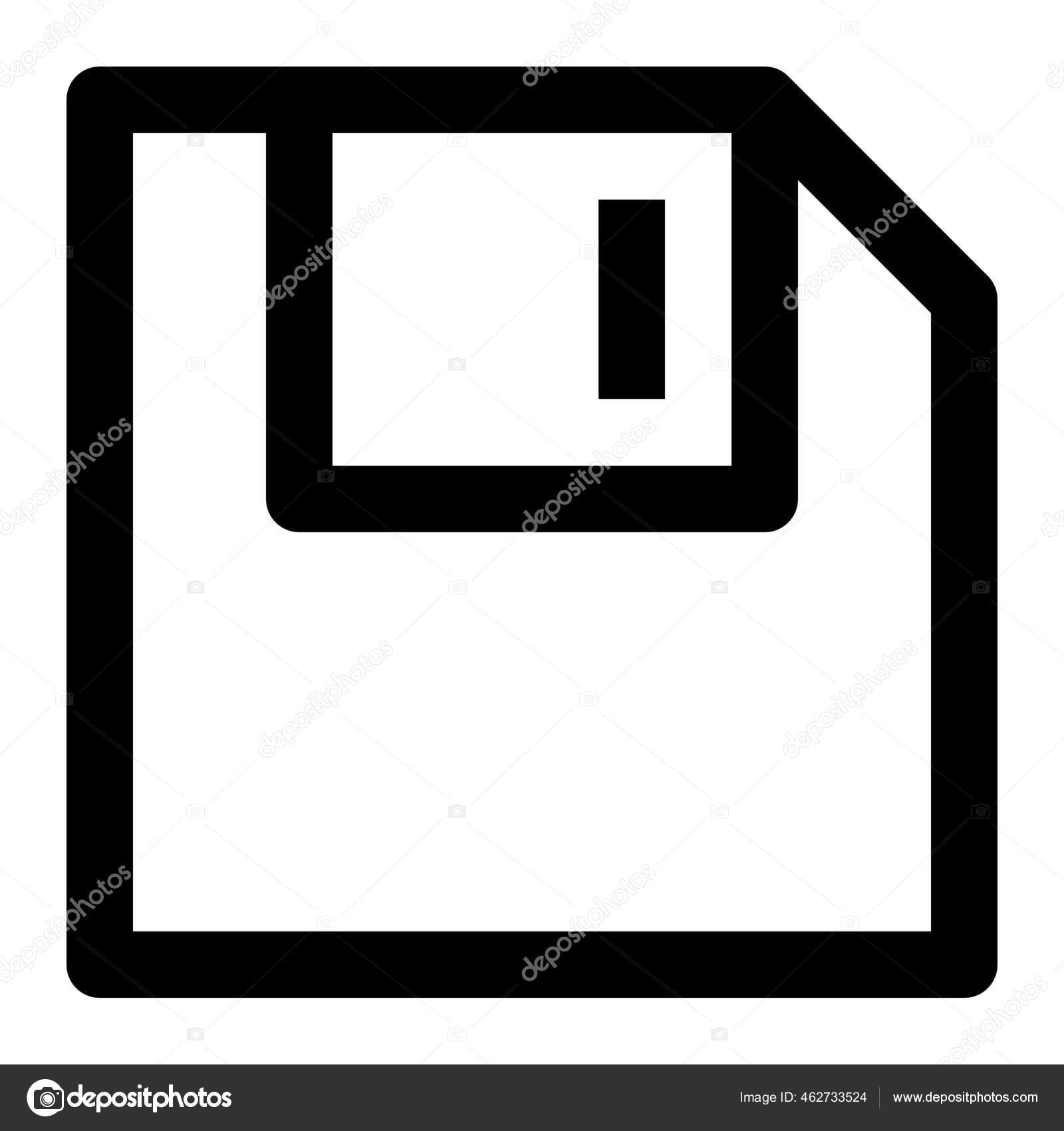 Floppy Retro Icon Outline Style Stock Vector by ©iconfinder 462733524