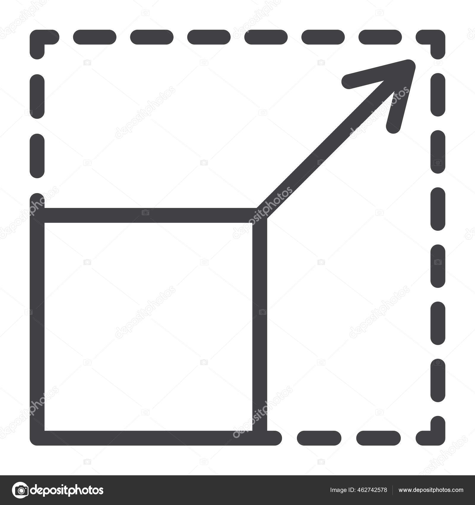 Arrow Corners Scalability Icon Stock Vector Image by ©iconfinder #462742578