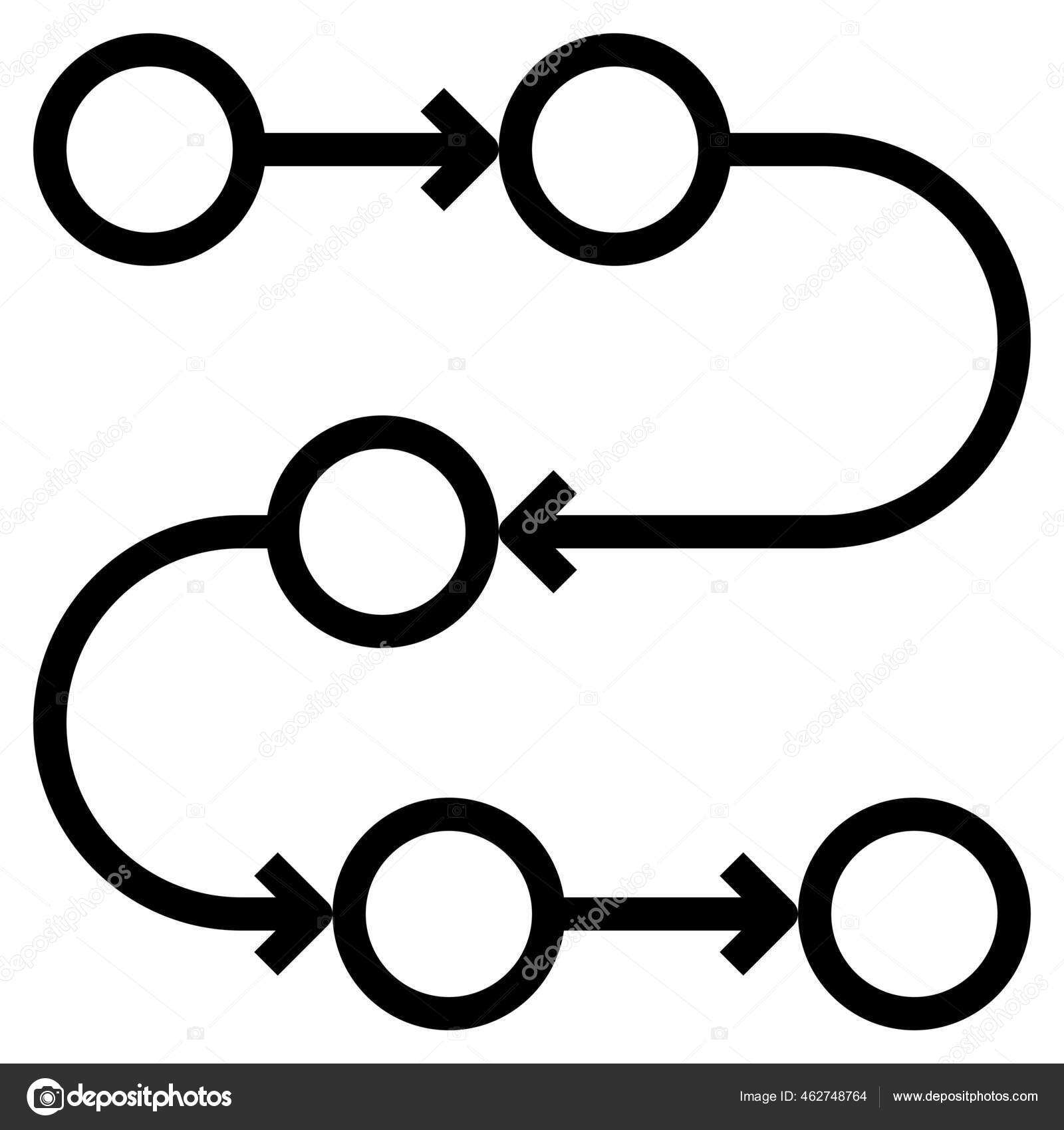 Ikon Prosedur Rencana Arah Dalam Kategori Bisnis Manajemen Vektor Stok ...