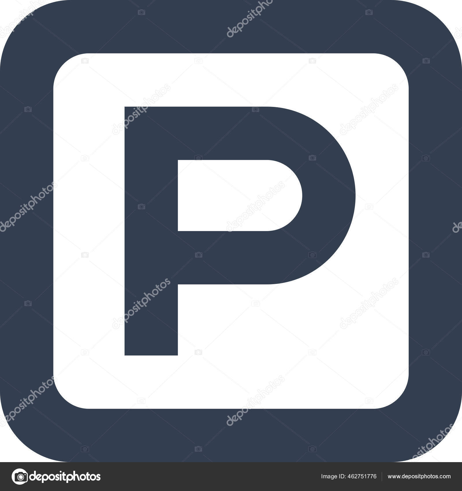 Signs Public Letter Icon Solid Style Stock Vector Image by ©iconfinder ...