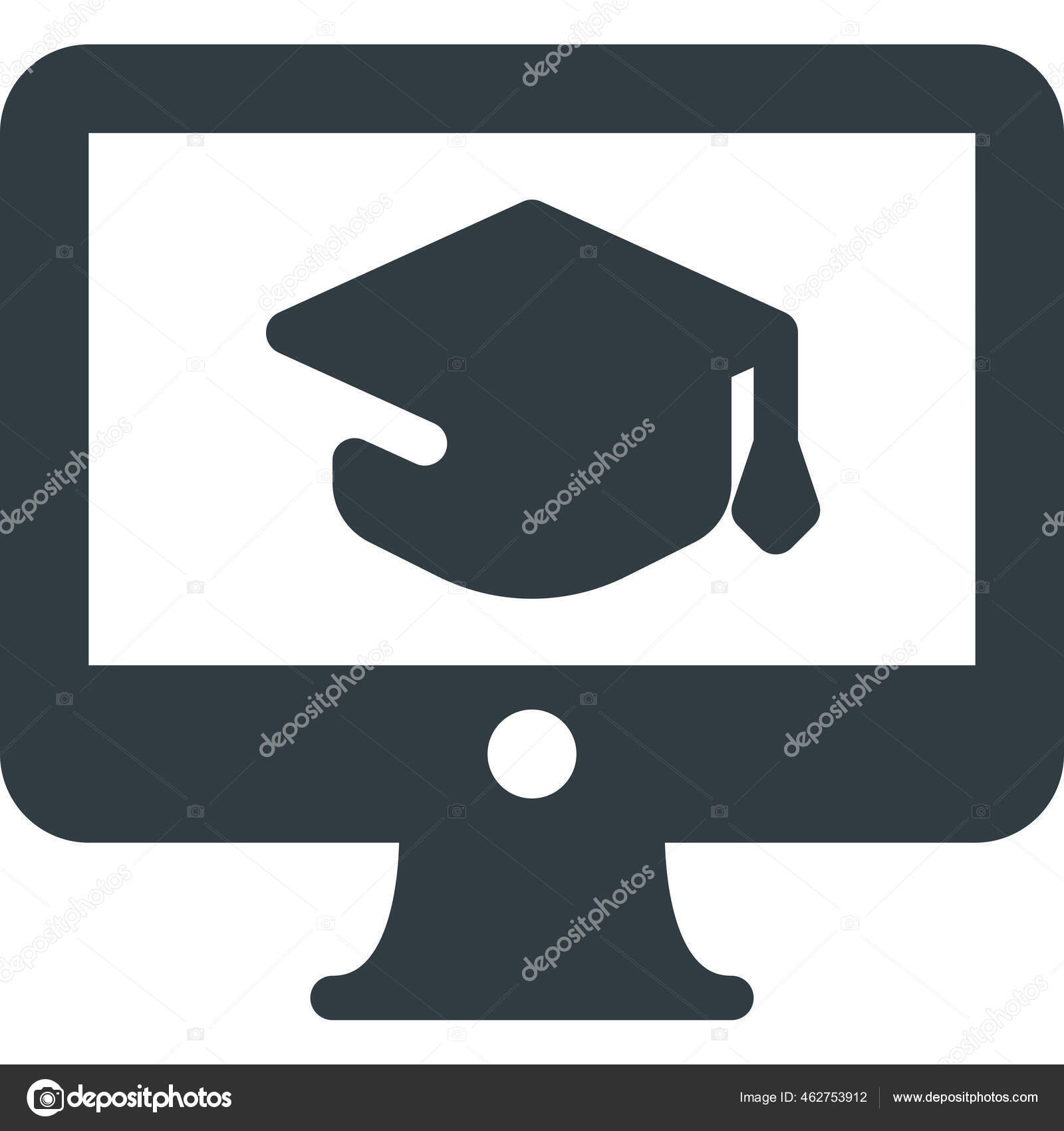Course Elearning Icon Solid Style Stock Vector by ©iconfinder 462753912