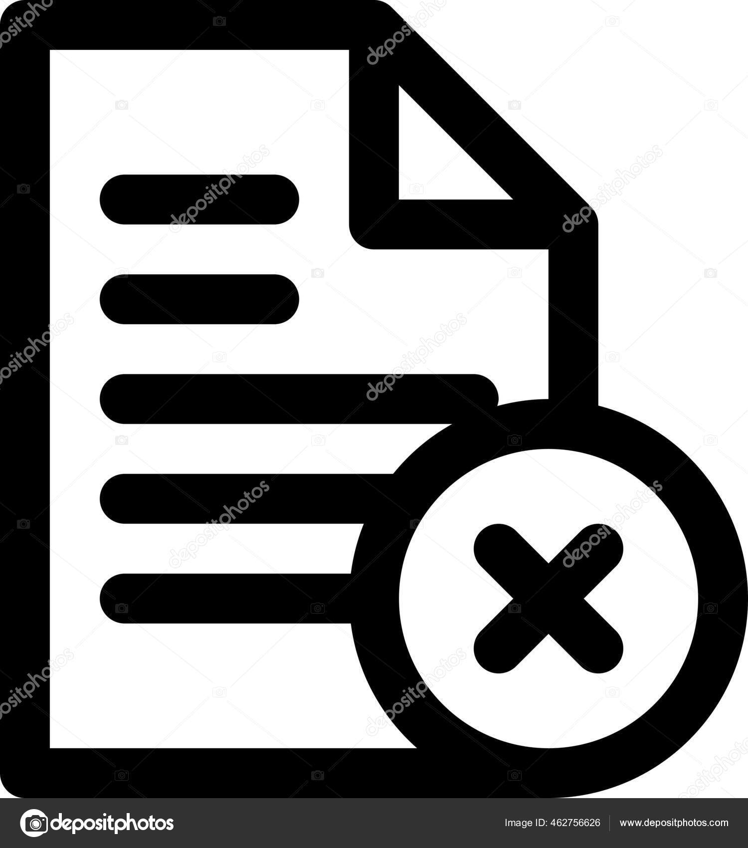 Delete Document Icon