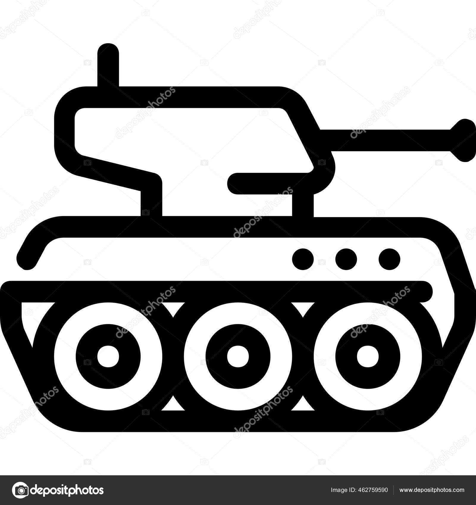 Army Military Tank Icon Outline Style Stock Vector by ©iconfinder 462759590